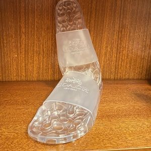Coach | Shoes | Coach Womens Ulysses Rubber Slide Clear | Poshmark